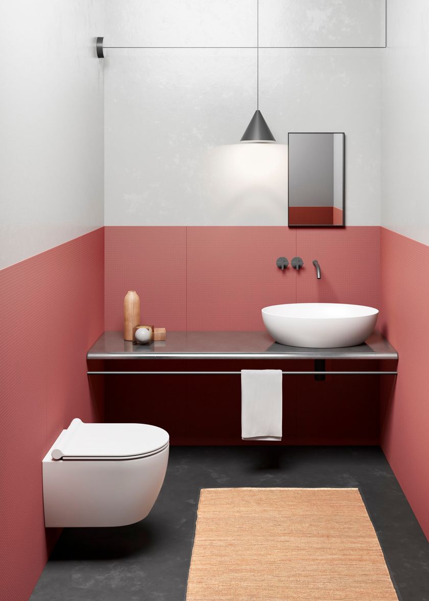 COLOR ELEMENTS 50X36 | Toilet Wall-hung ceramic toilet By GSI ceramica
