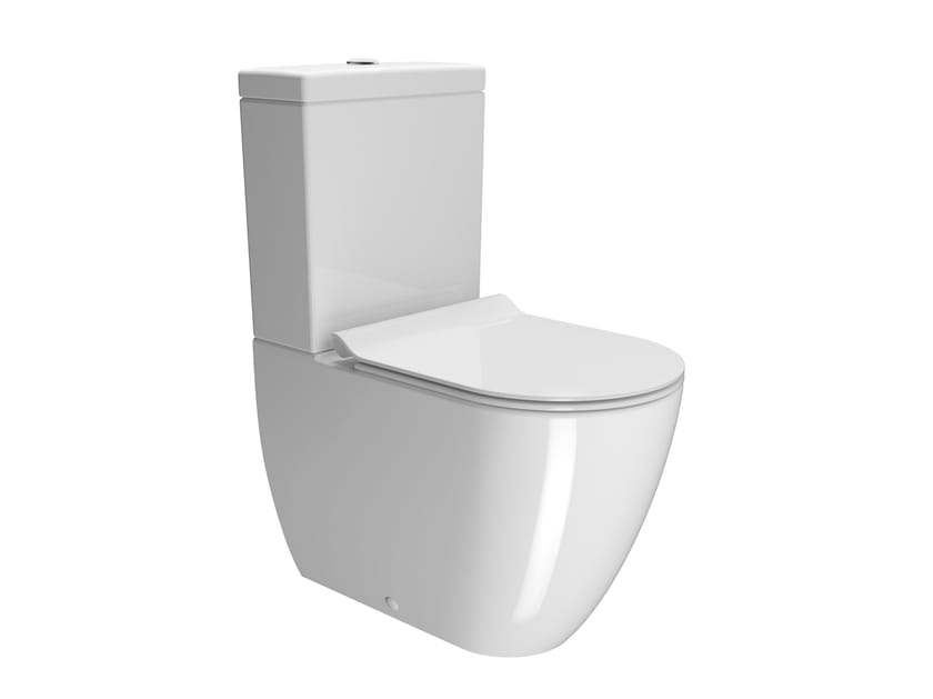 PURA 36X63 Rimless Floor mounted close coupled ceramic toilet By GSI ...