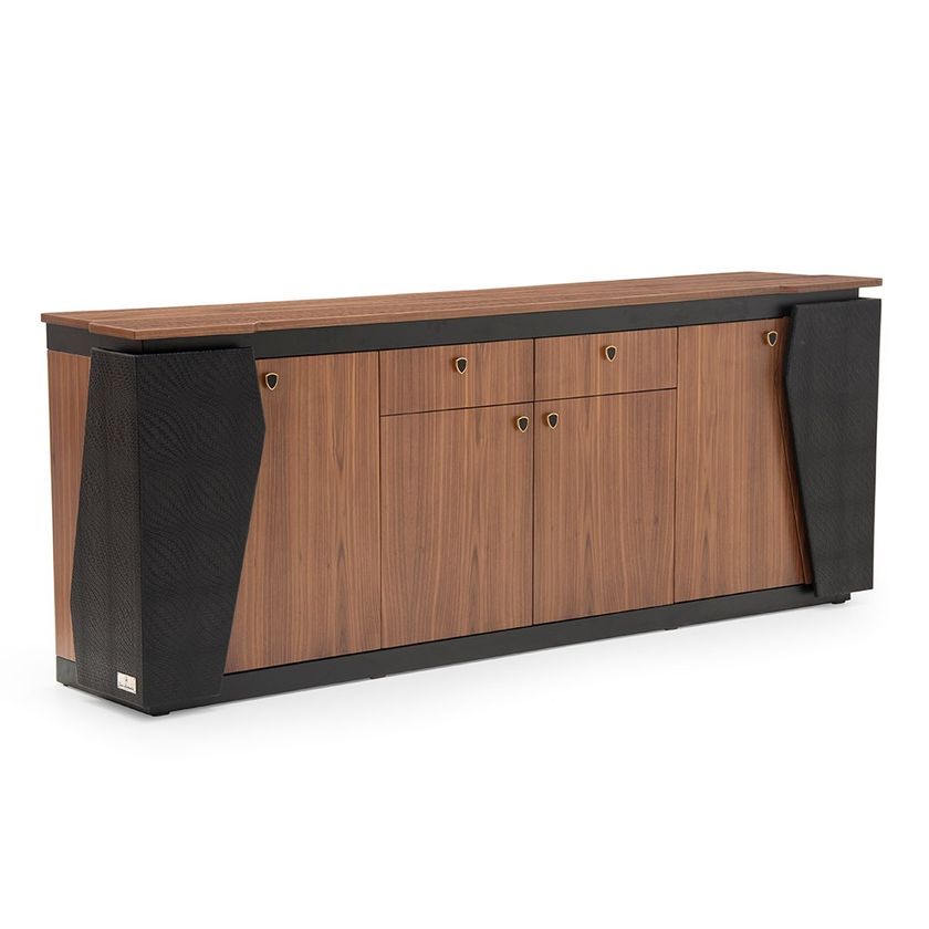 GT Low office storage unit with hinged doors By Tonino Lamborghini Casa