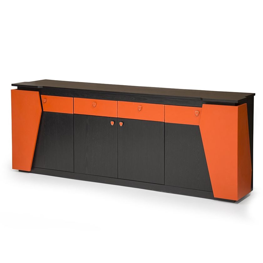 GT Low office storage unit with hinged doors By Tonino Lamborghini Casa