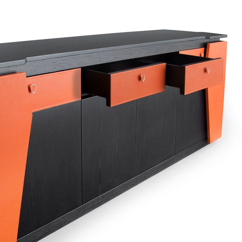 GT Low office storage unit with hinged doors By Tonino Lamborghini Casa