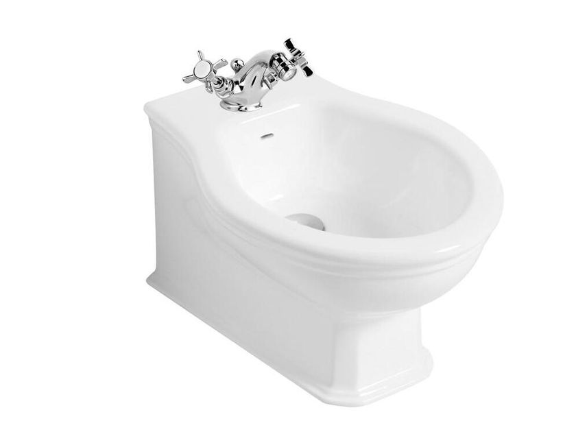 DENVER PODV03 Wall-hung ceramic bidet with overflow By Gaia Mobili