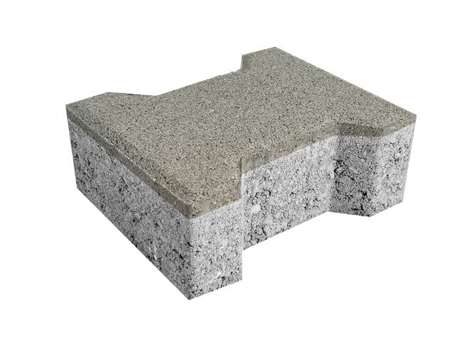 DOPPIA T Concrete paving block By Gallotta