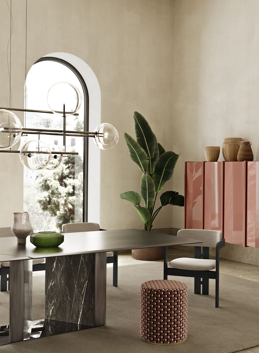 DIEDRO Suspended wooden highboard with doors By Gallotti&Radice ...