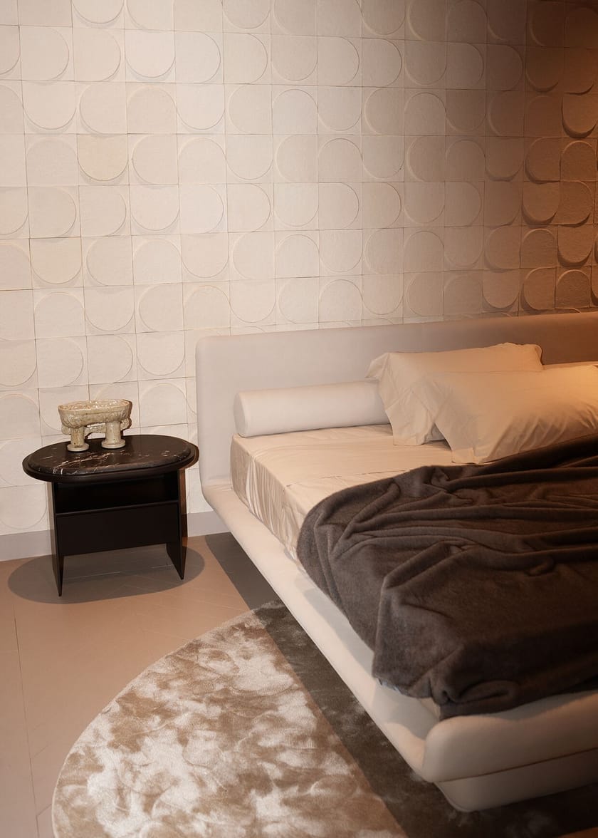 LILAS BED Fabric double bed with upholstered headboard By Gallotti ...