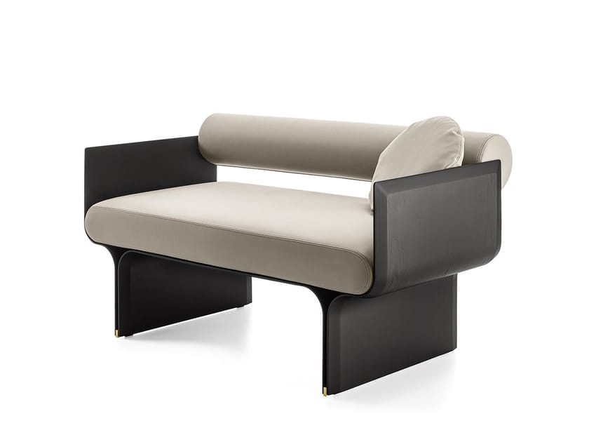 STAMI LOVESEAT Leather small sofa By Gallotti&Radice