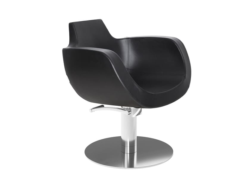AUREOLE SUPERSILVER BLACK Hairdresser chair By Gamma & Bross | design