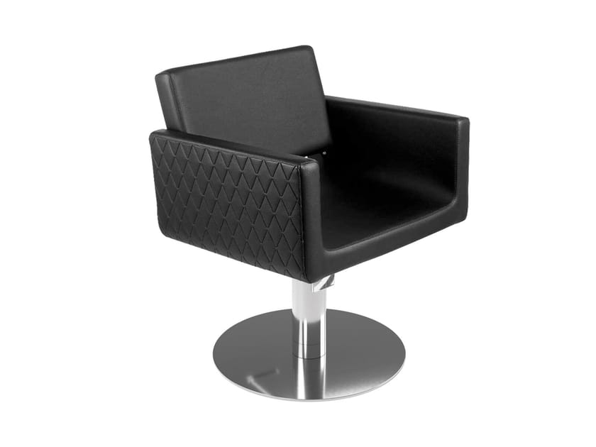 U-SHAPE QUILT SUPERSILVER Hairdresser chair By Gamma & Bross