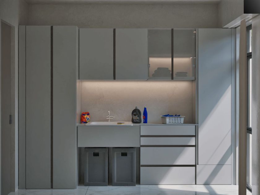 FURNISHING SOLUTIONS - LAUNDRY ROOM Prefabricated house By GammaVilla