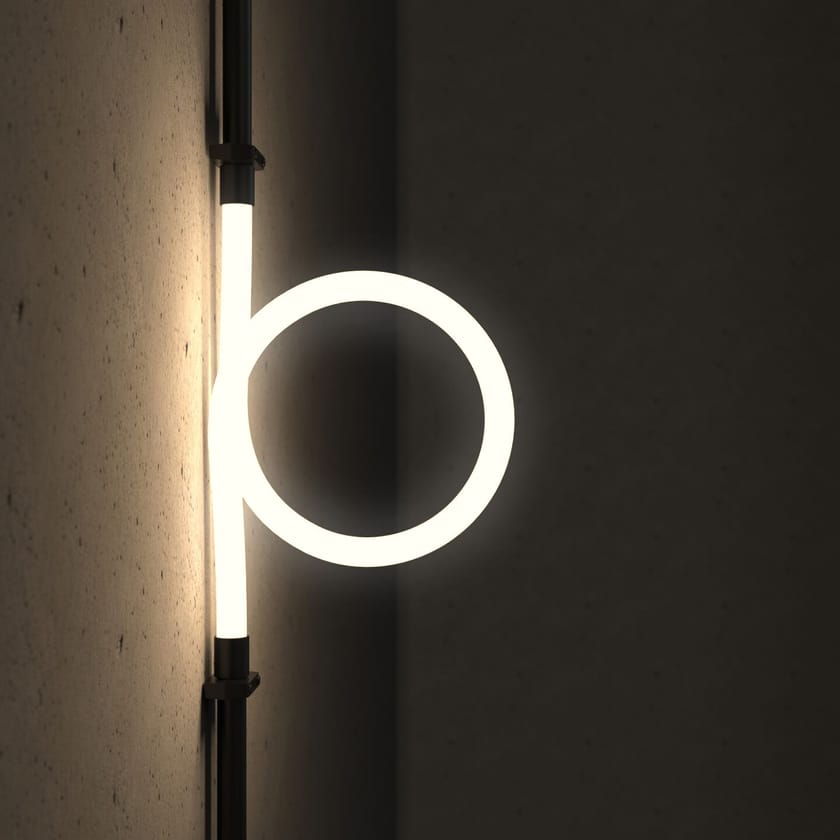 FLEX BLACK Linear lighting profile By Genuit