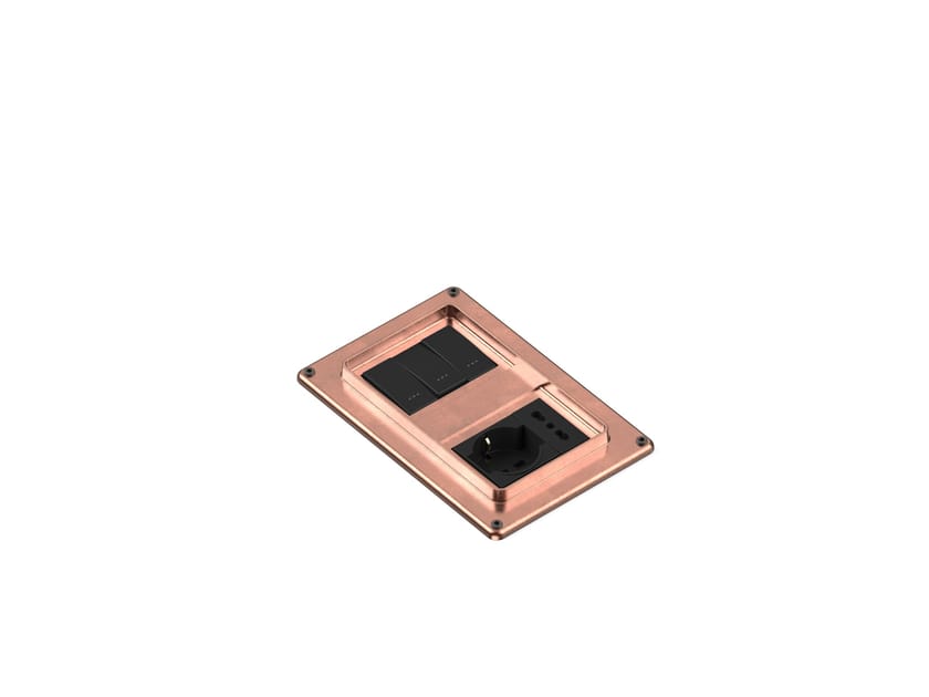 WALLPLATE COPPER Switch plate By Genuit