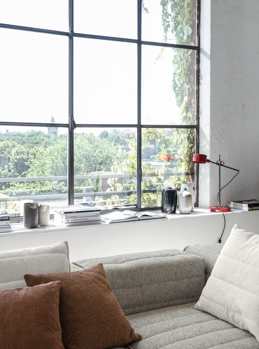 SAMET E Corner modular fabric sofa By Gervasoni