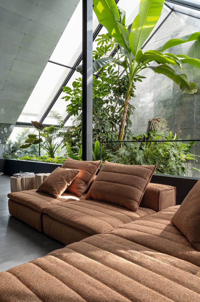 SAMET LOW C Modular fabric sofa By Gervasoni