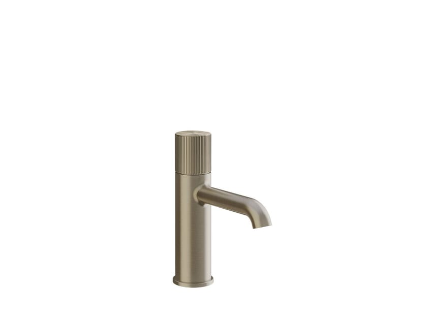 HABITO DIAMANTATO Wall-mounted chromed brass washbasin mixer By Gessi