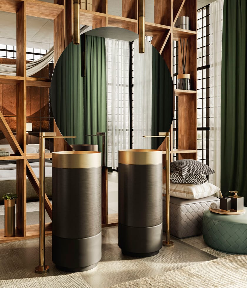 INVERSO RIGATO 73595 Washbasin tap By Gessi