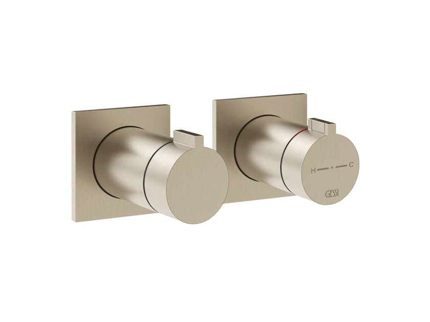 INVERSO Thermostatic chromed brass shower mixer By Gessi