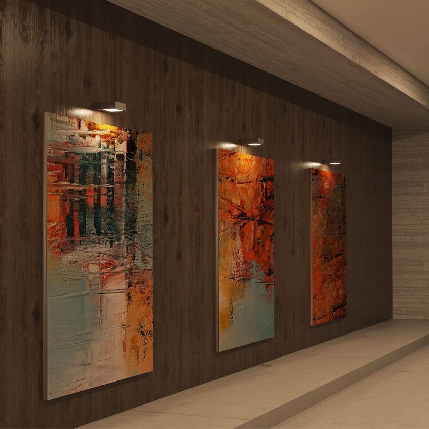 MAXICOMPATTO LED aluminium wall lamp By Ghidini Lighting