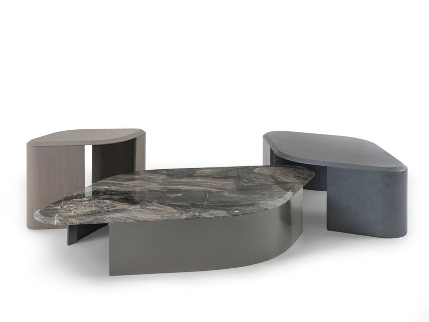 LIGEA Marble and metal coffee table By Giorgetti