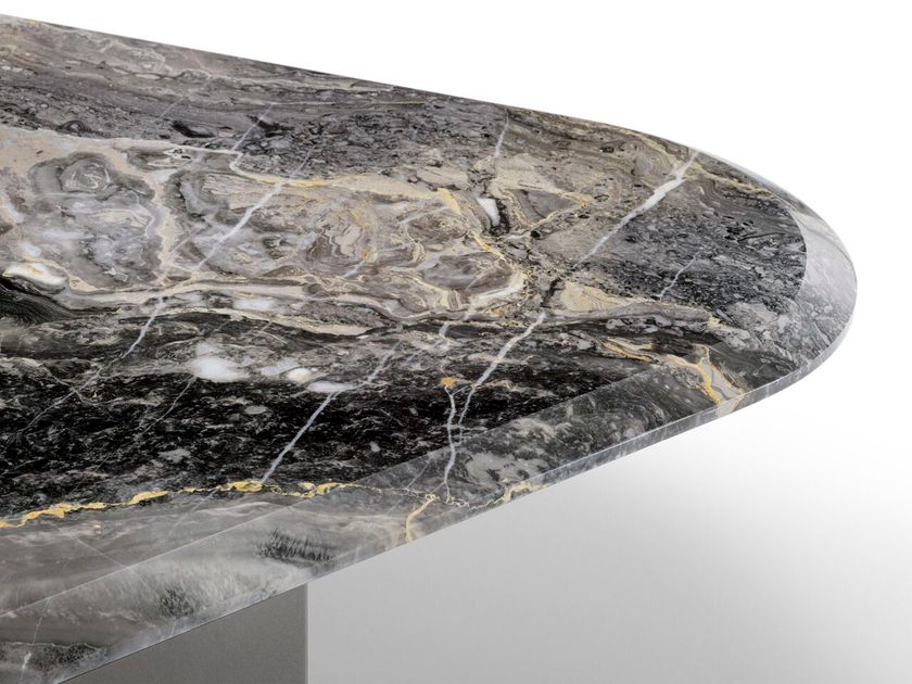 LIGEA Marble and metal coffee table By Giorgetti
