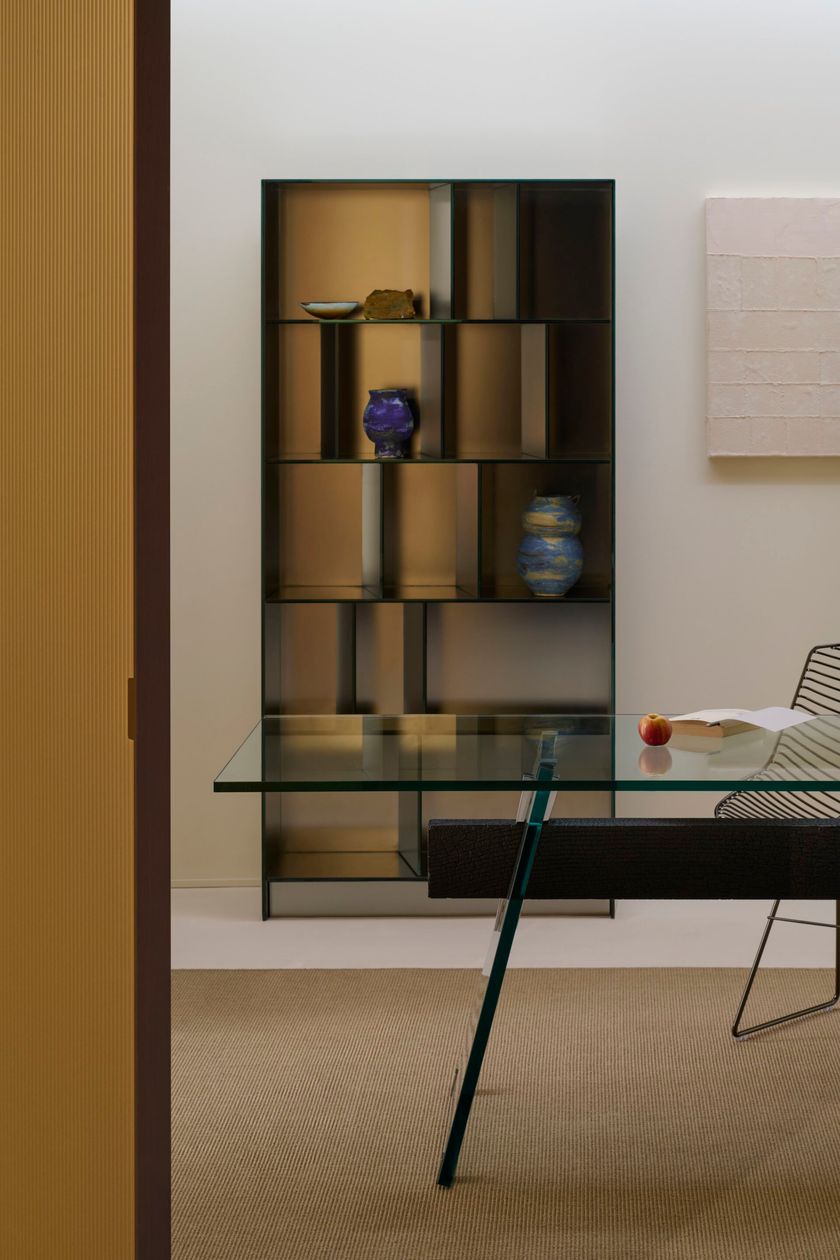 OBLIQUO Bookcase By Glas Italia