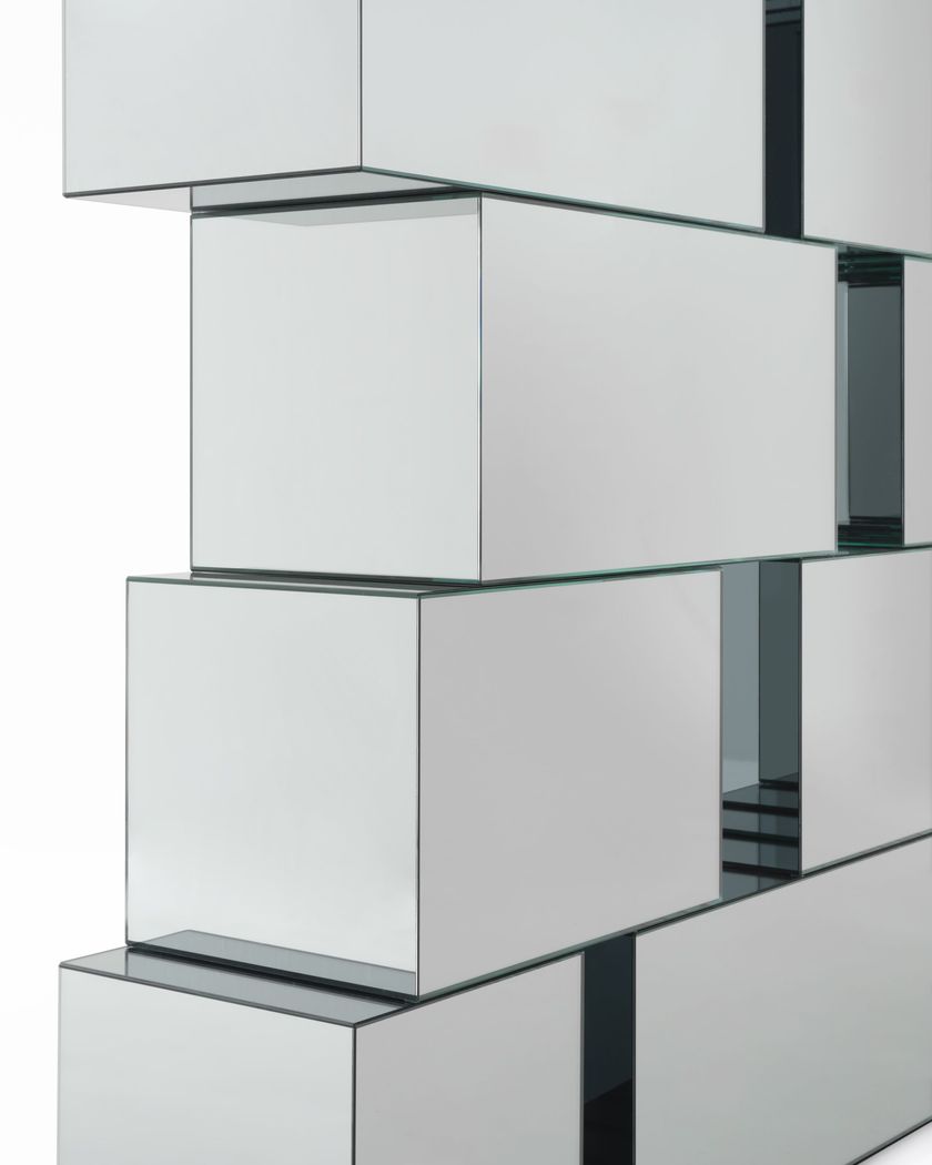 QUANTUM Modular crystal bookcase By Glas Italia | design Piero Lissoni