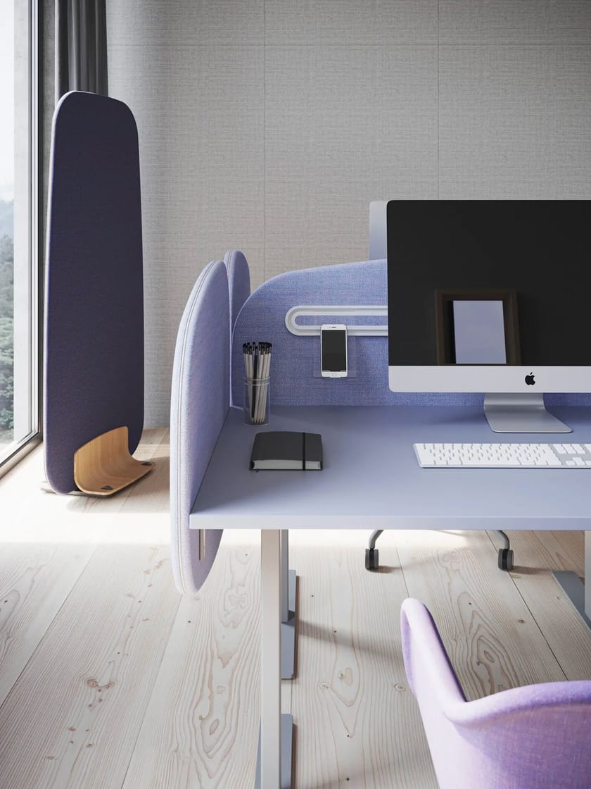 SILUETT desk screen Pannello divisorio da scrivania fonoassorbente By ...