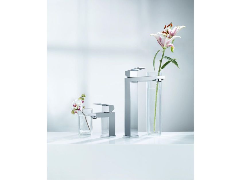 EUROCUBE SIZE XL Countertop washbasin mixer with temperature limiter By ...