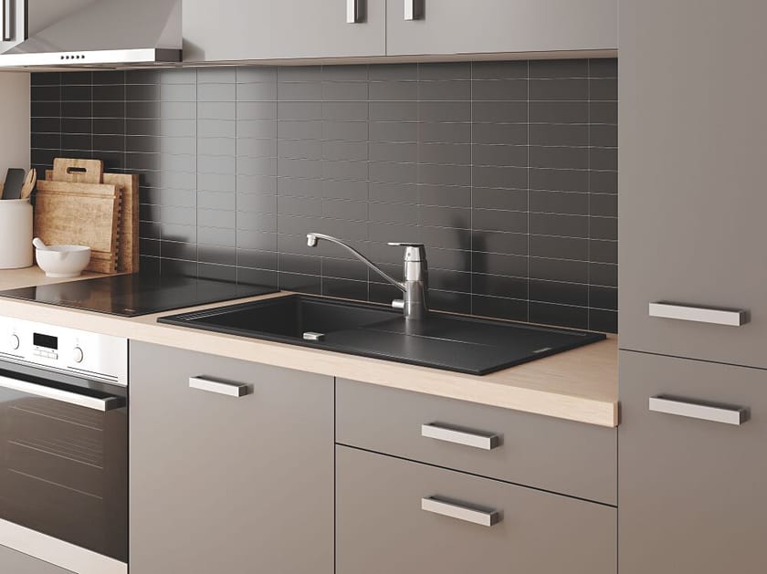 EUROSMART COSMOPOLITAN Countertop kitchen mixer tap with swivel spout ...