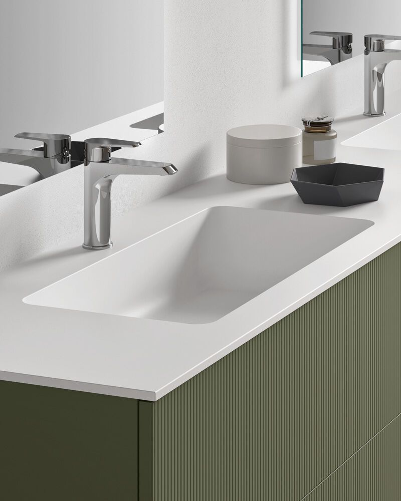 ELITE ELI02 Suspended double bathroom cabinet with drawers By Gruppo ...