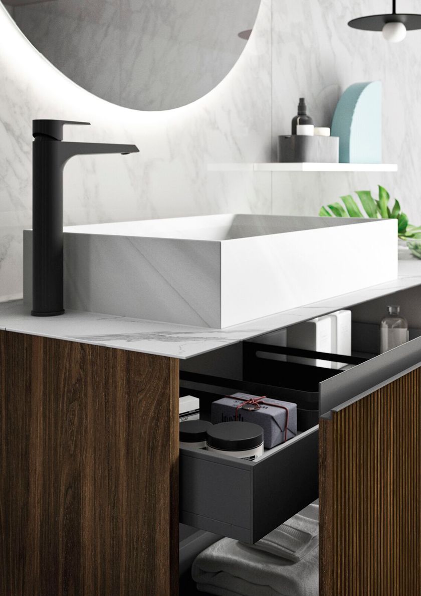 ELITE ELI09 Single vanity unit with drawers By Gruppo Geromin