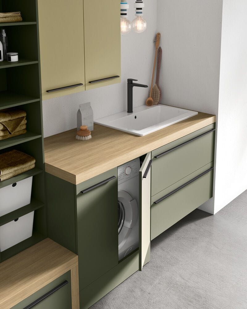 STORE STO04 Laundry room cabinet with drawers for washing machine By ...