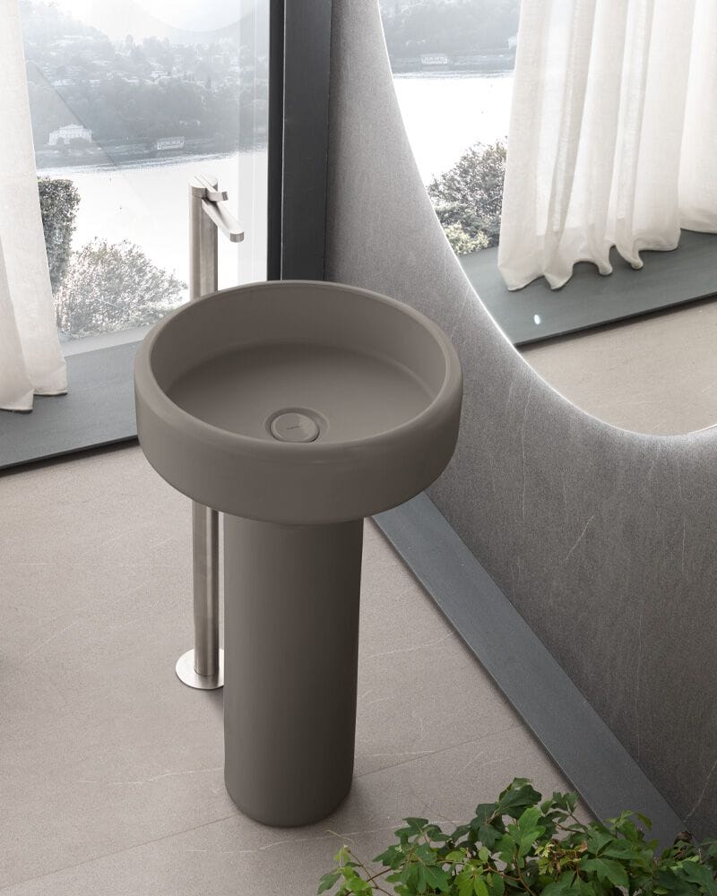 VIGNO Lavabo freestanding in ceramica By Gruppo Geromin