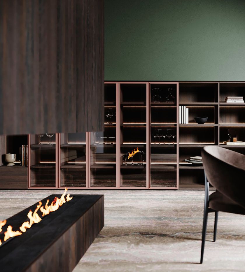 HOUSE OF ELECTRIC GUITAR Bookcase By Guzzini & Fontana