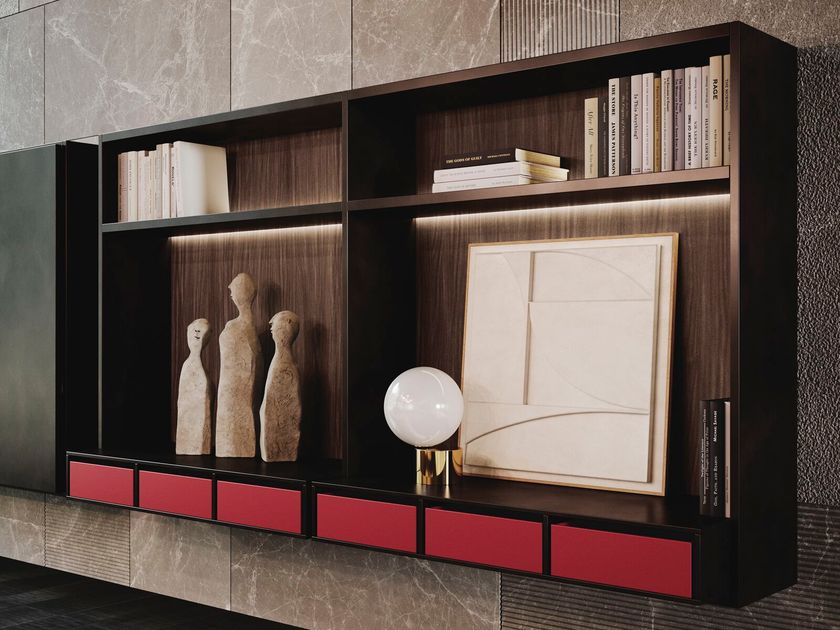 HOUSE OF GUITAR Bookcase By Guzzini & Fontana