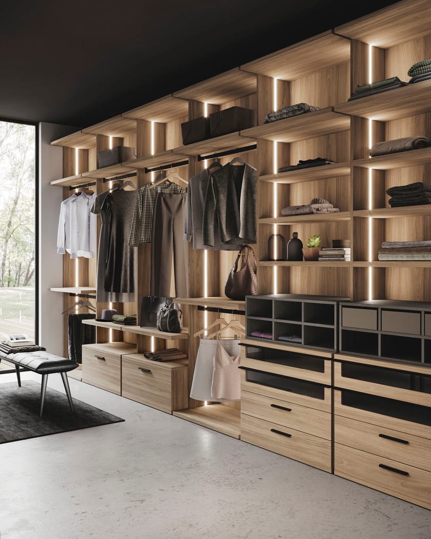 NEVERSTOP Walk-in wardrobe By Guzzini & Fontana