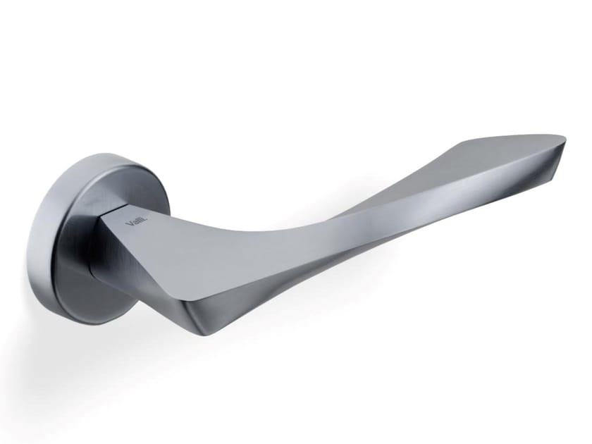 H384 CR | Door handle Brass door handle on rose By Valli | design Cetra ...