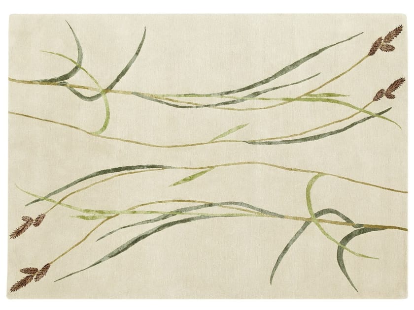 Handmade rug HAIRY SEDGE By Deirdre Dyson