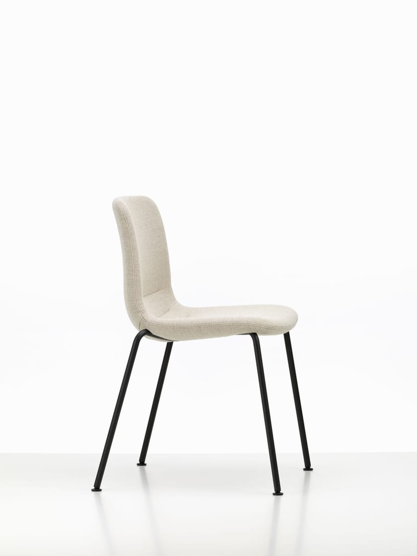 HAL SOFT TUBE STACKABLE Upholstered stackable fabric chair By Vitra ...