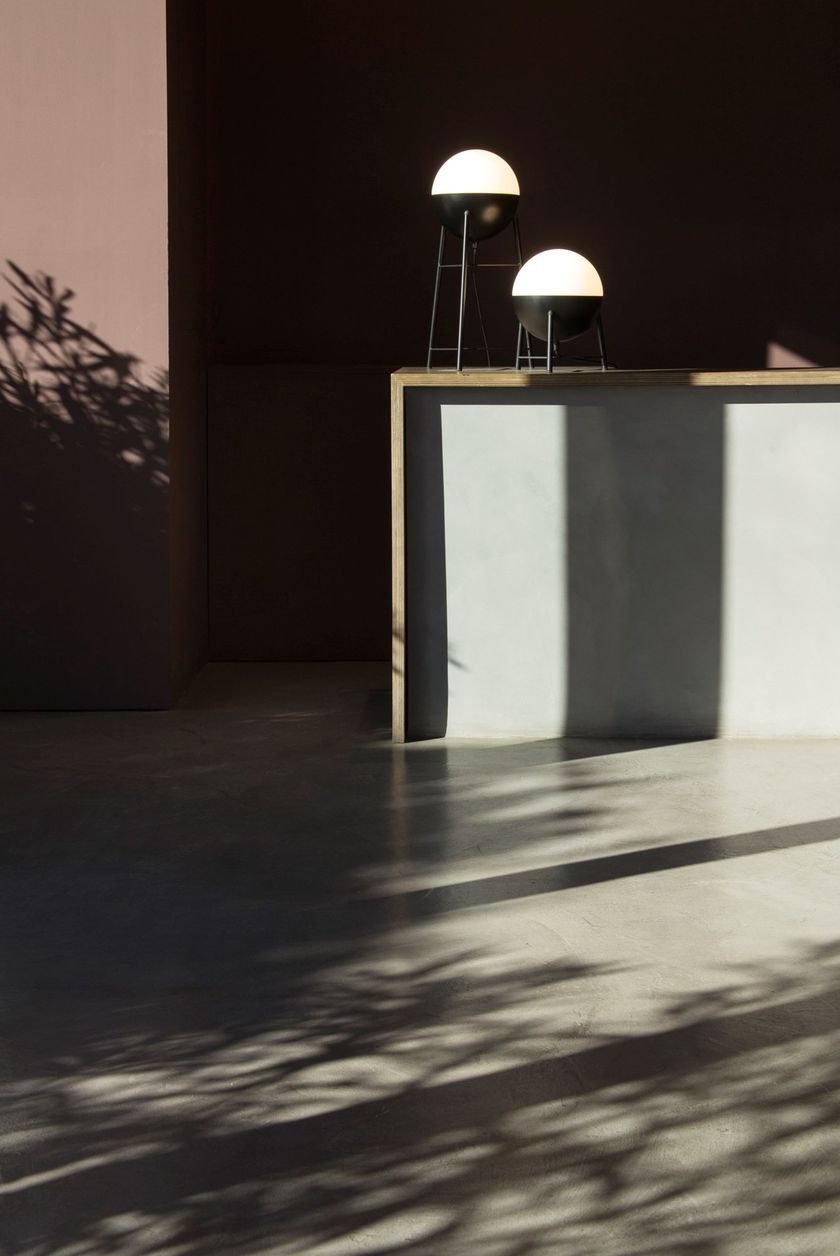 LED indirect light steel table lamp HALF 6748+4753 By Milan Iluminacion ...