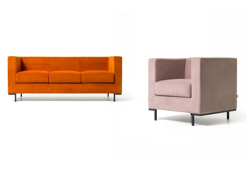 HALL Sofá 3 lugares de tecido By Diemme