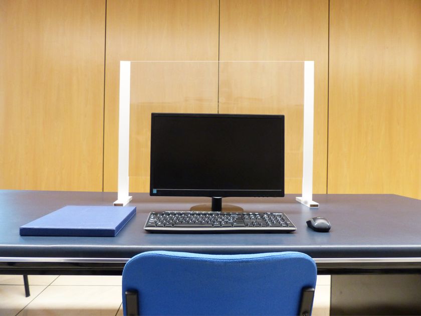 HALT COVID | Desktop barrier Halt Covid Collection By Samo