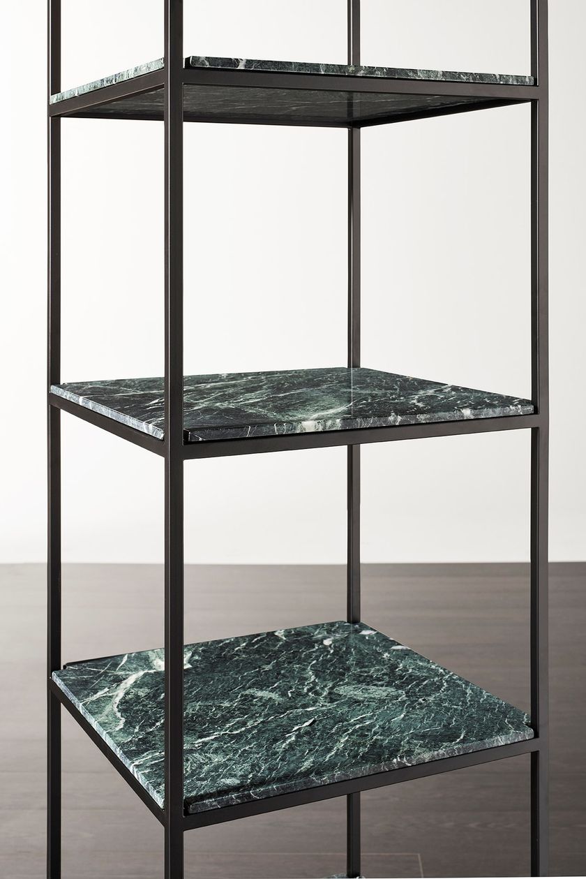 HARDY Open freestanding metal bookcase By Meridiani | design Andrea Parisio