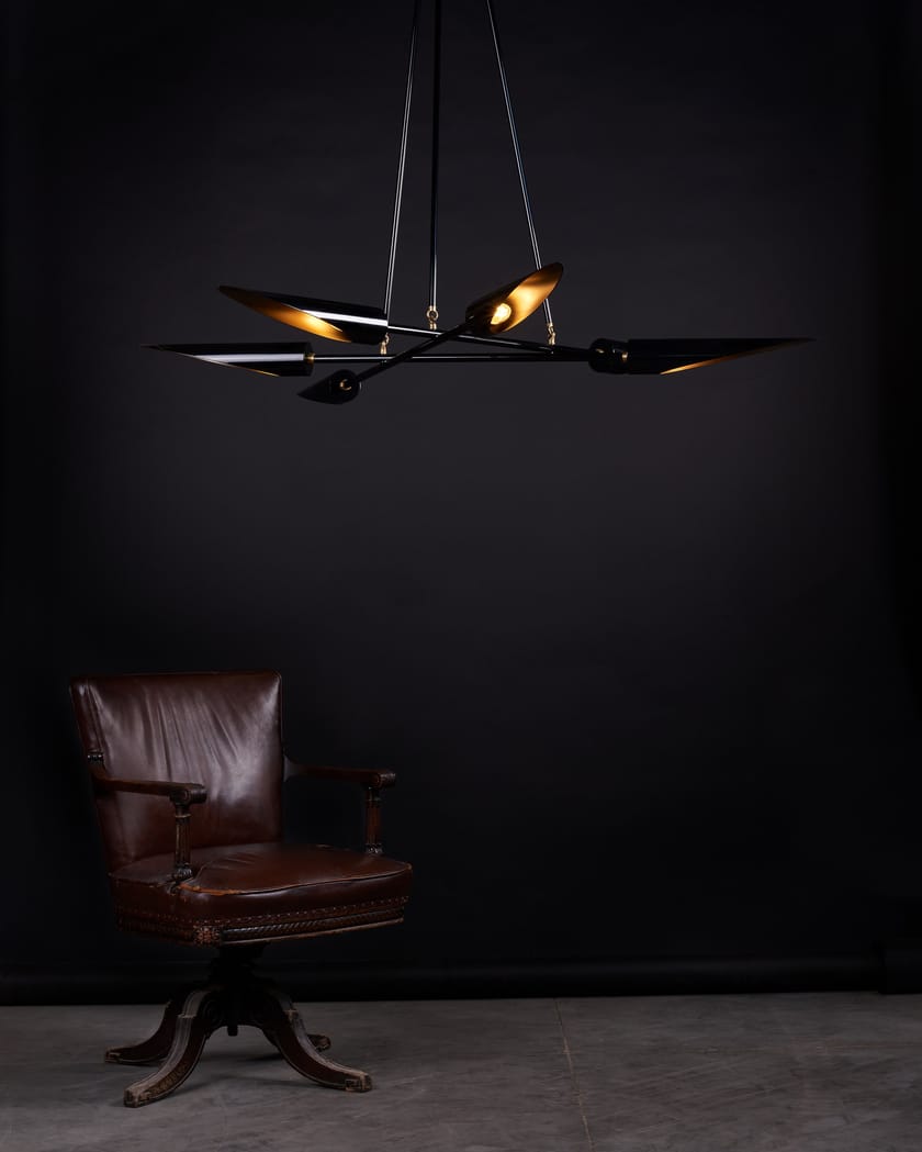 LED direct light steel pendant lamp HARMONY By Karice design Wilson ...