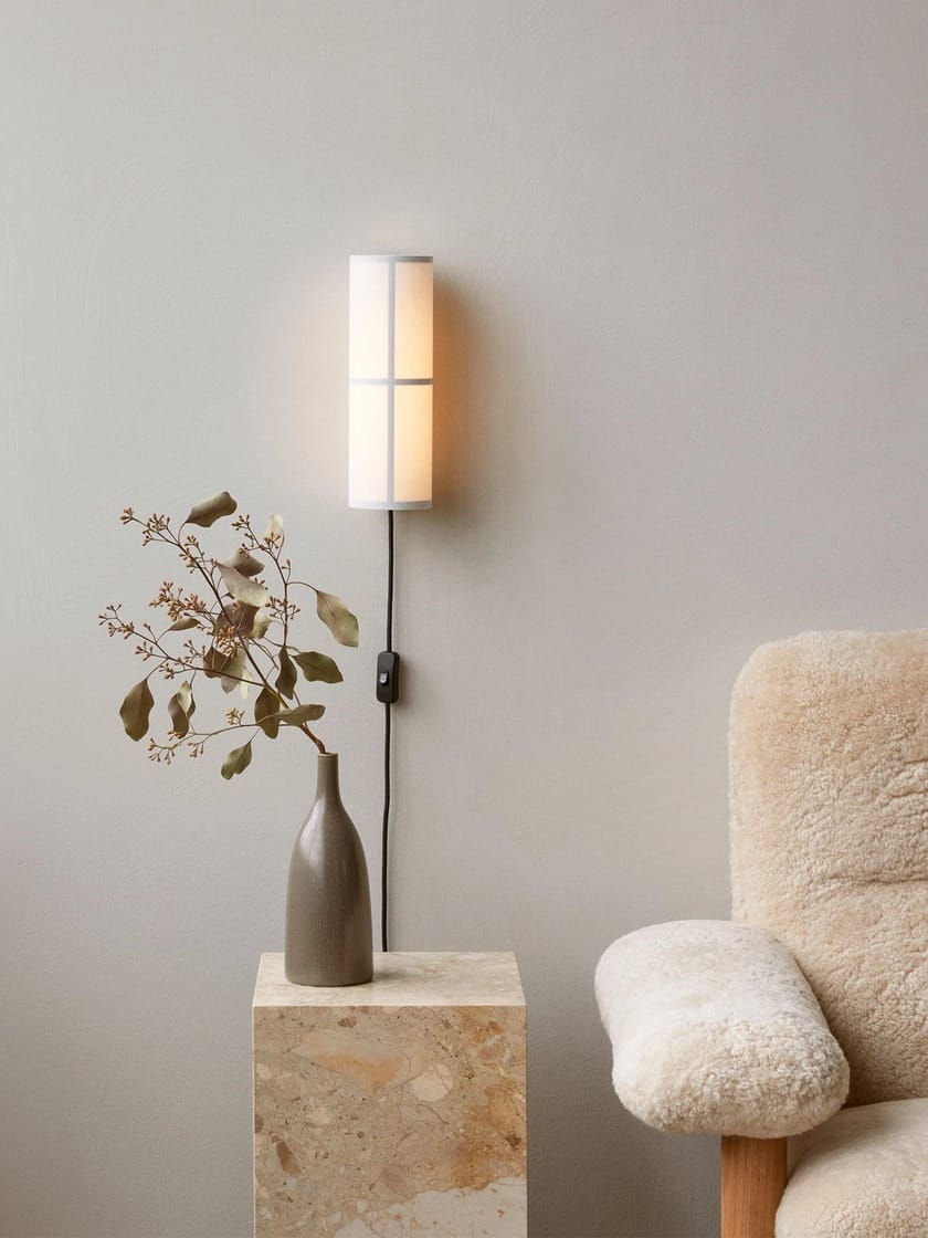 HASHIRA WALL LAMP Wandleuchte aus Stoff By MENU | design Norm Architects