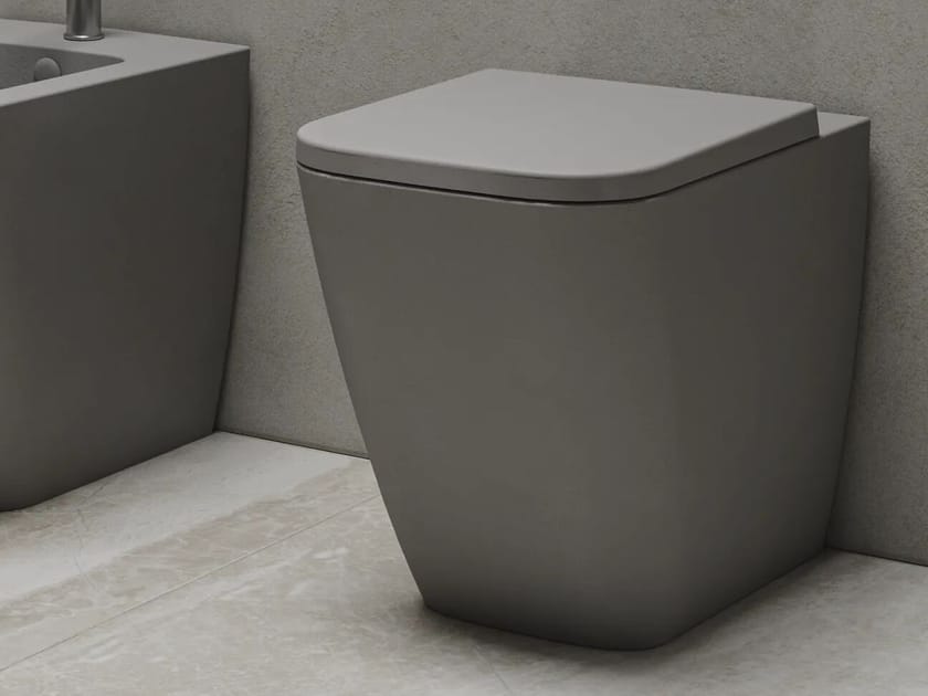 TECNA Floor mounted rimless ceramic toilet By HATRIA