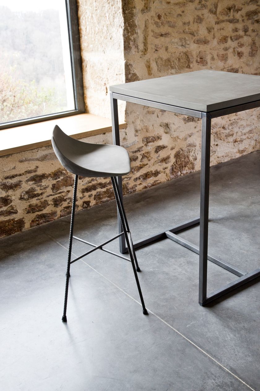 HAUTEVILLE | High stool Hauteville Collection By lyon béton design ...