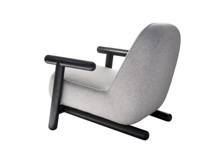 BOLD Fabric armchair with armrests By HC28 maison | design Frank Chou