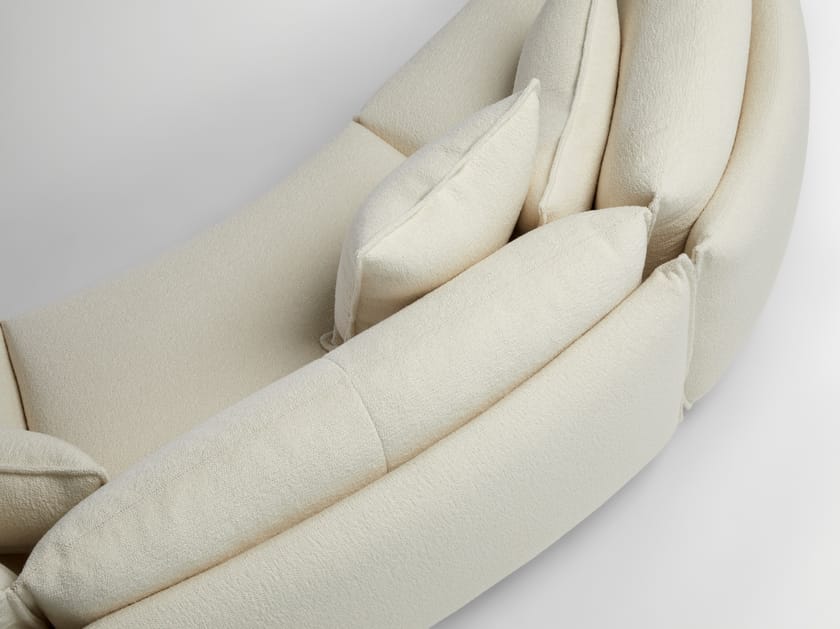 HEARTH CLASSIC | Curved sofa 3 seater curved fabric sofa By Ross Gardam