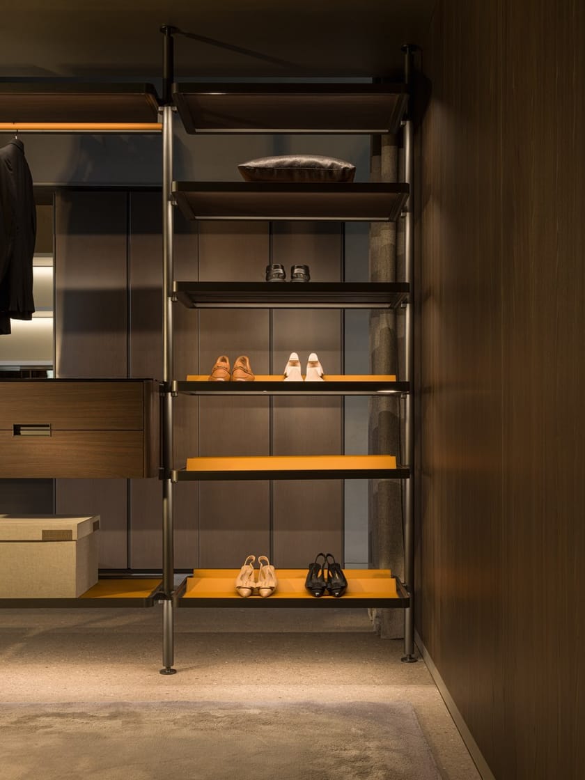 Sectional wooden walk-in wardrobe HECTOR NIGHT By Molteni & C. design ...