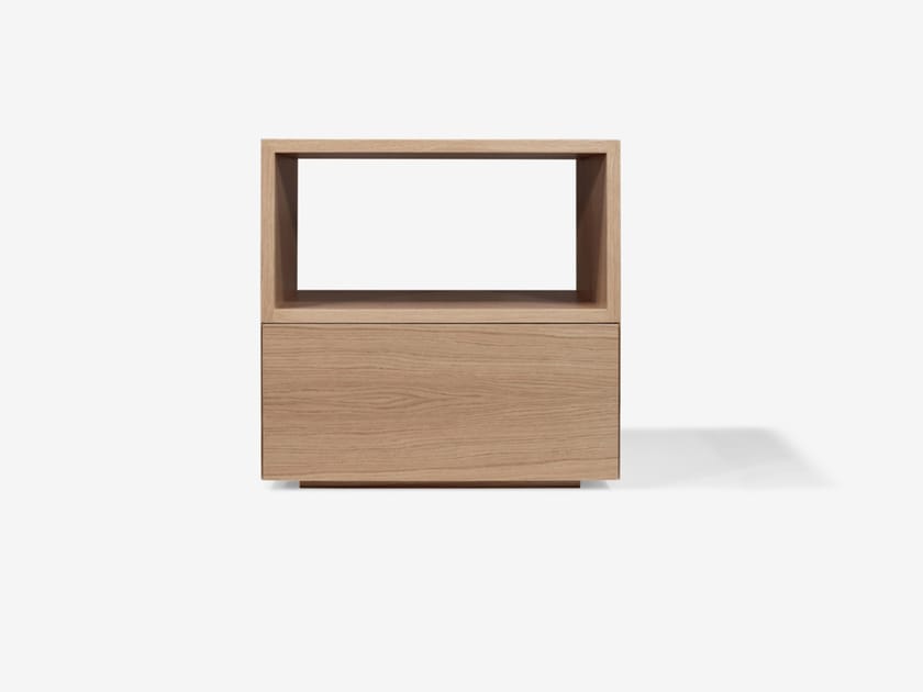 Mesa-de-cabeceira retangular de madeira HELENA By Fuschini design Vasco ...